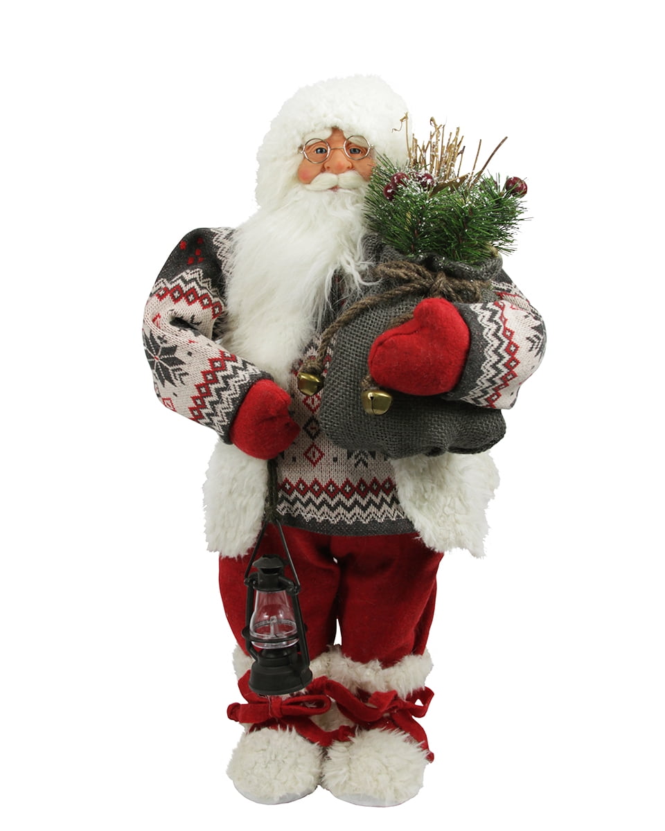 24" Alpine Chic Nordic Santa Claus Christmas Table Top Figure - Walmart.com