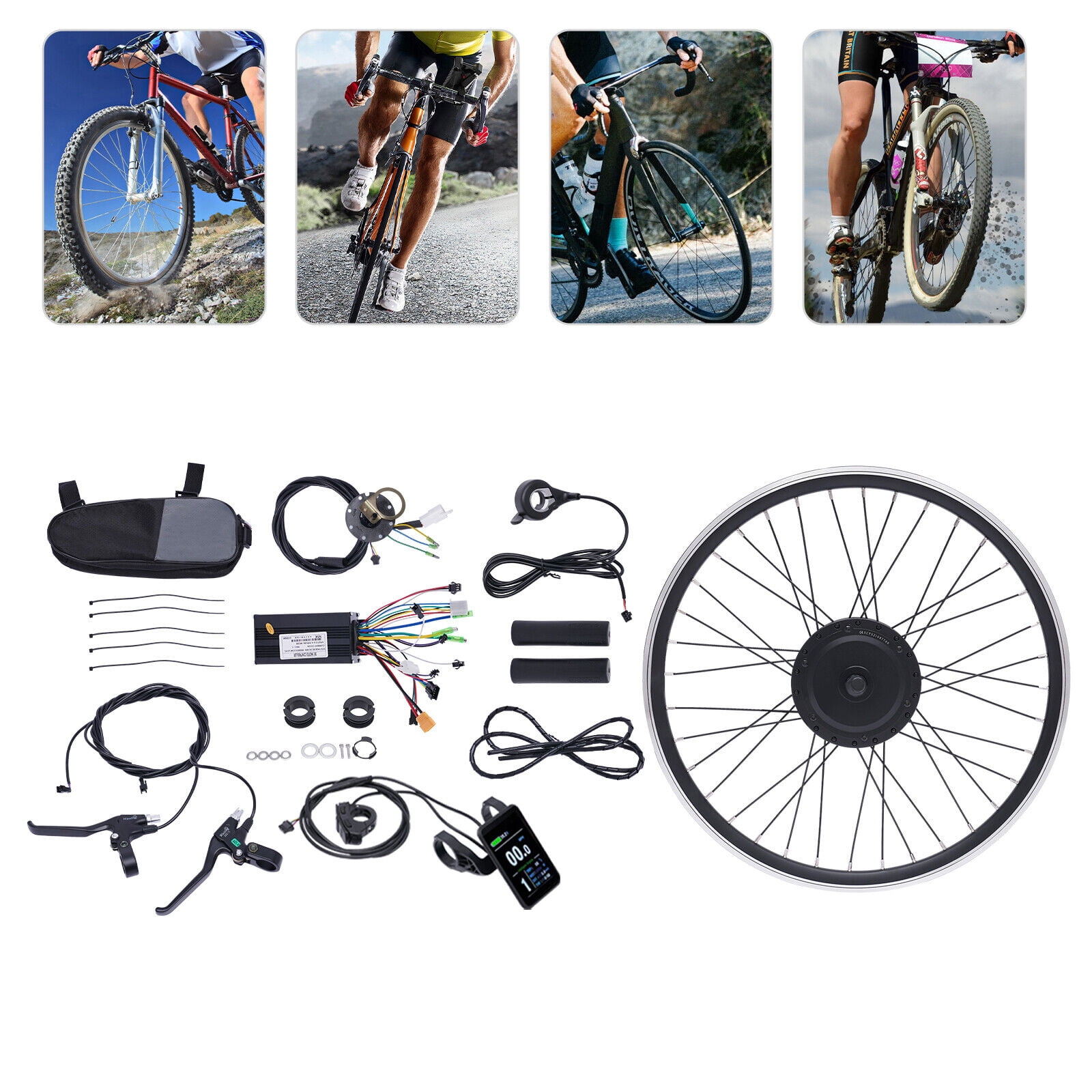 24" Aluminum Alloy 36 Volt E-Bike Front Wheel Electric Bicycle Hub ...