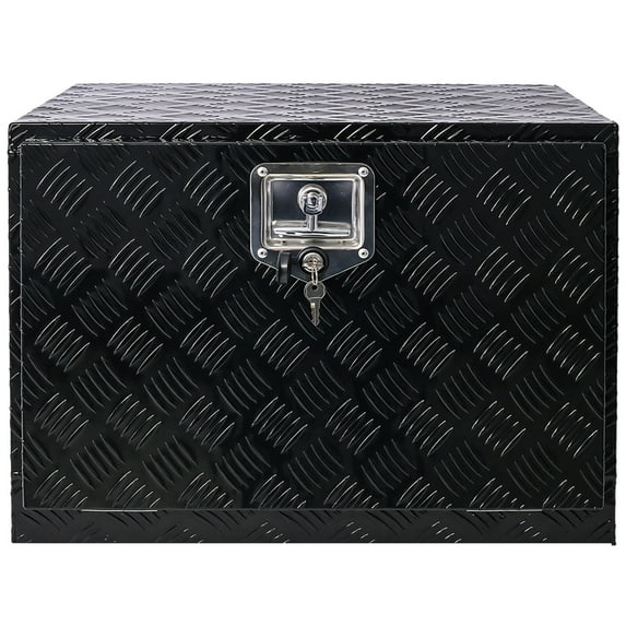 24" Aluminum Truck Tool Box, Heavy Duty Black Underbody Storage Box ...