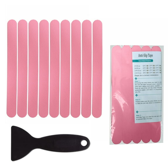 24 Anti-Slip Bathtub and Shower Stickers with Premium Scraper,24Pcs Non ...