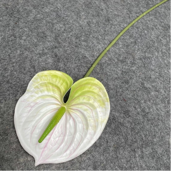 24 "Artificial Anthurium Lily Flowers Permanent Flower, 3 Pcs Tropical ...