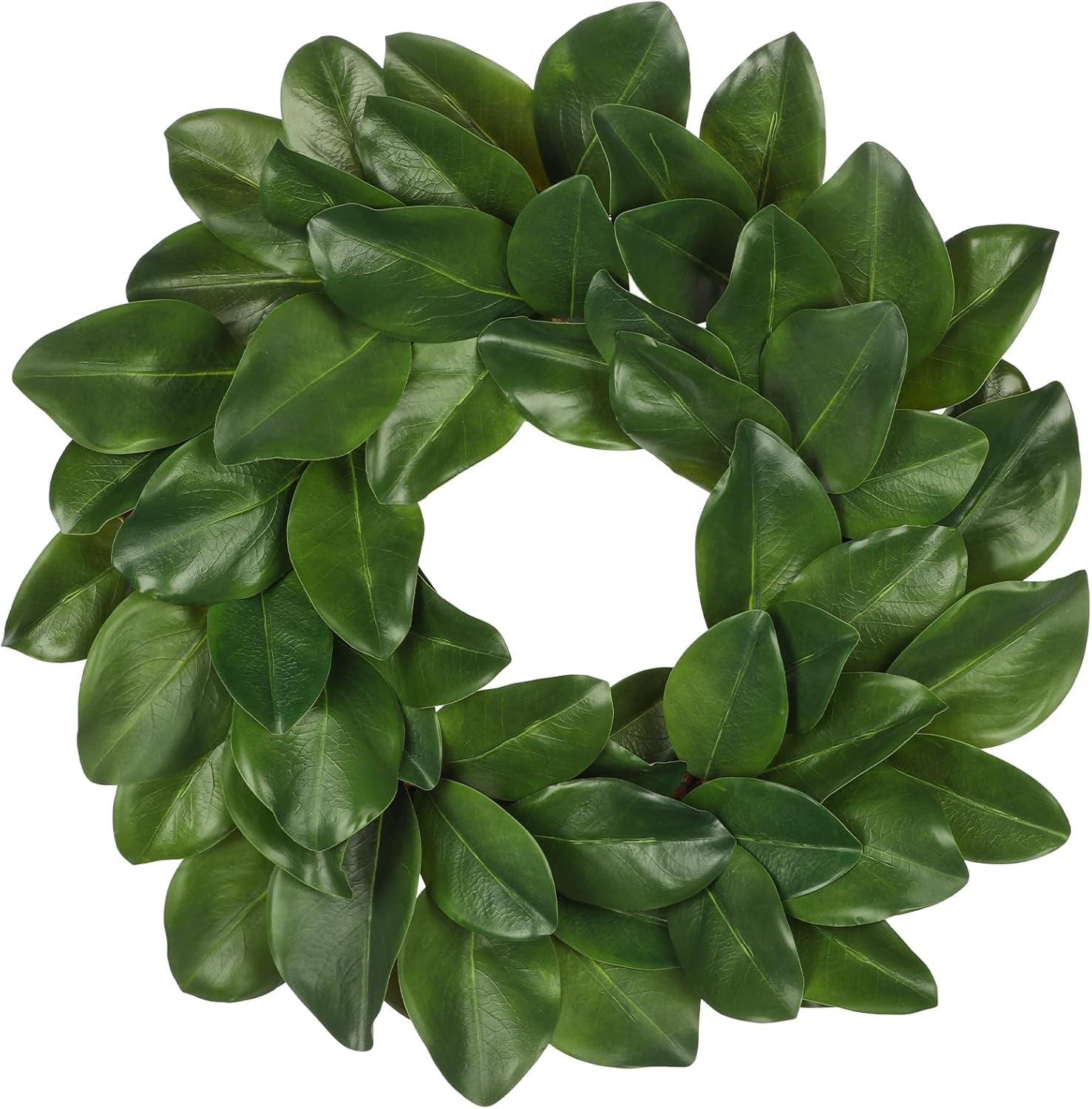 24'' Artificial Magnolia Wreath for Front Door Large Silk Greenery ...