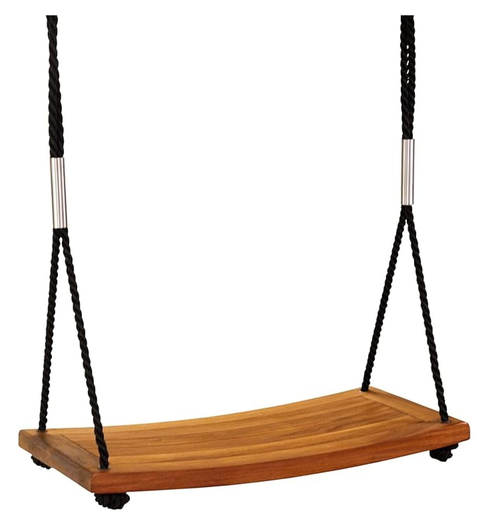 24" Asia Curve Teak Wood Bench - Indoor Outdoor Solid Teak Bench ...