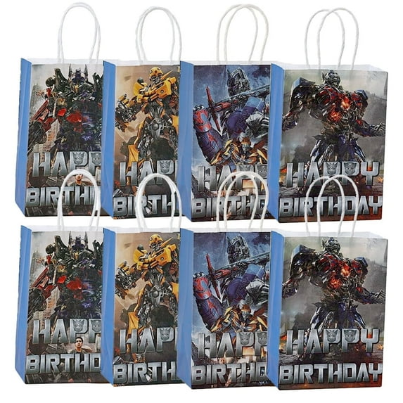 12 BAGS Transformer Gift Bags Transformer Goodie Bags Robot Party ...