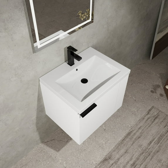 24" Bathroom Sink Cabinet Set, American Design, Engineered Wood ...