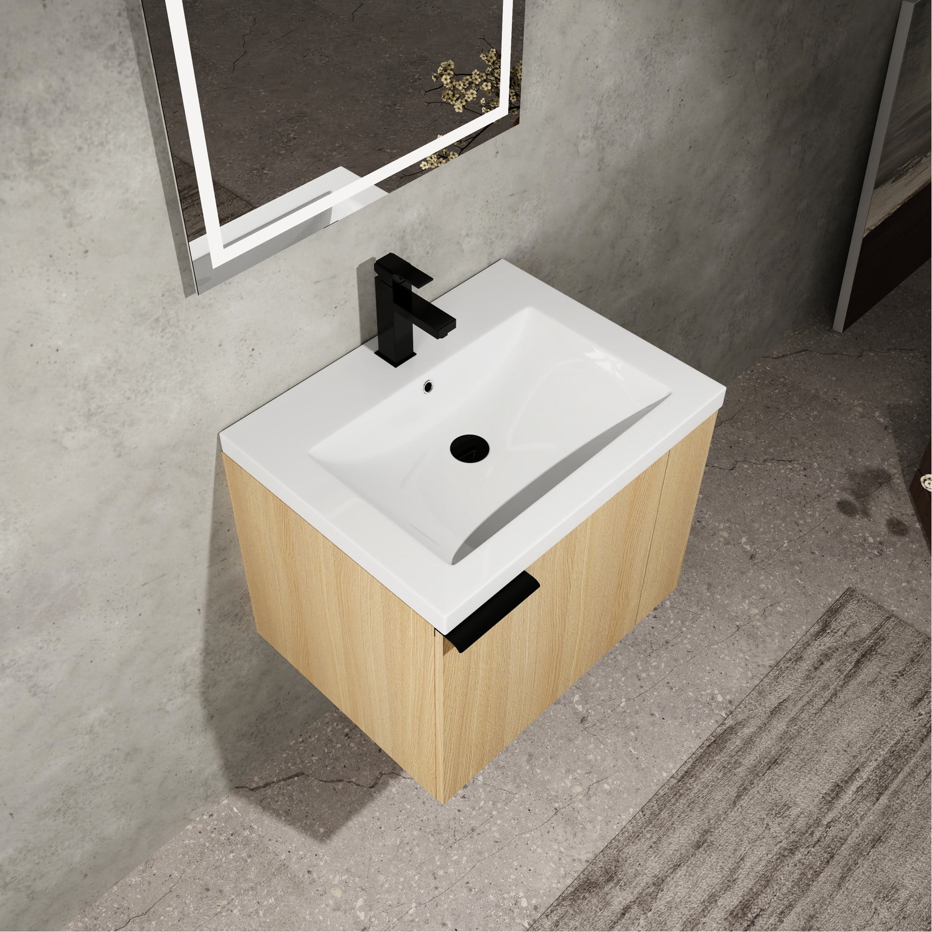 24" Bathroom Sink Cabinet Set | Clean Lines for a Contemporary Bathroom ...