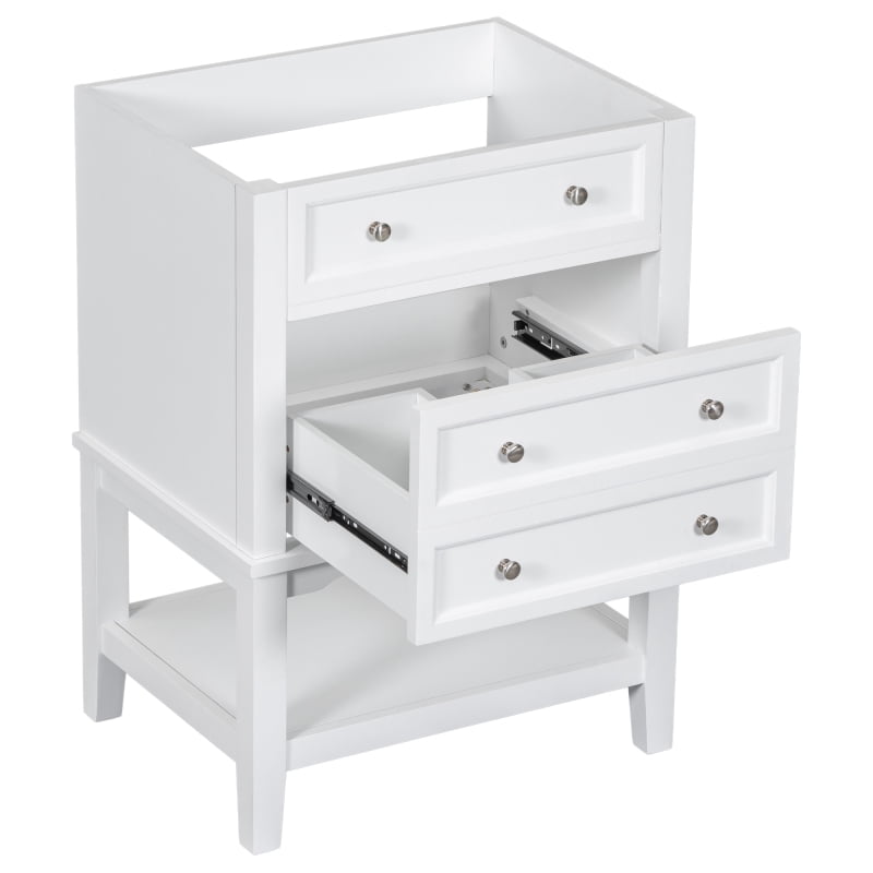 24" Bathroom Vanity With Sink, Bathroom Storage Cabinet with Drawer and ...