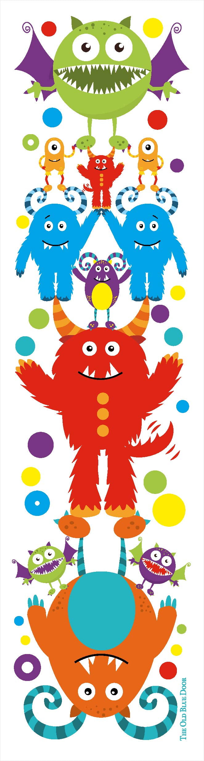 24 Big Monster Bookmarks for Kids - Bulk Pack - Kids Birthday Party ...