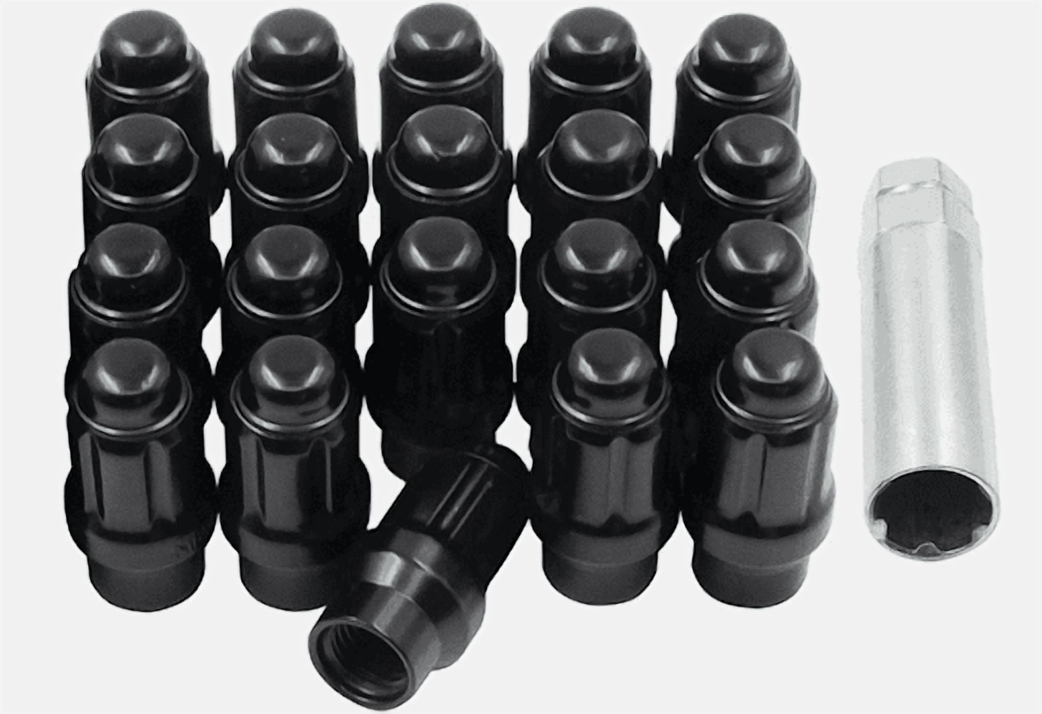 24 Black ET Spline Lug Nuts 12x1.5 Compatible with Toyota 4Runner ...