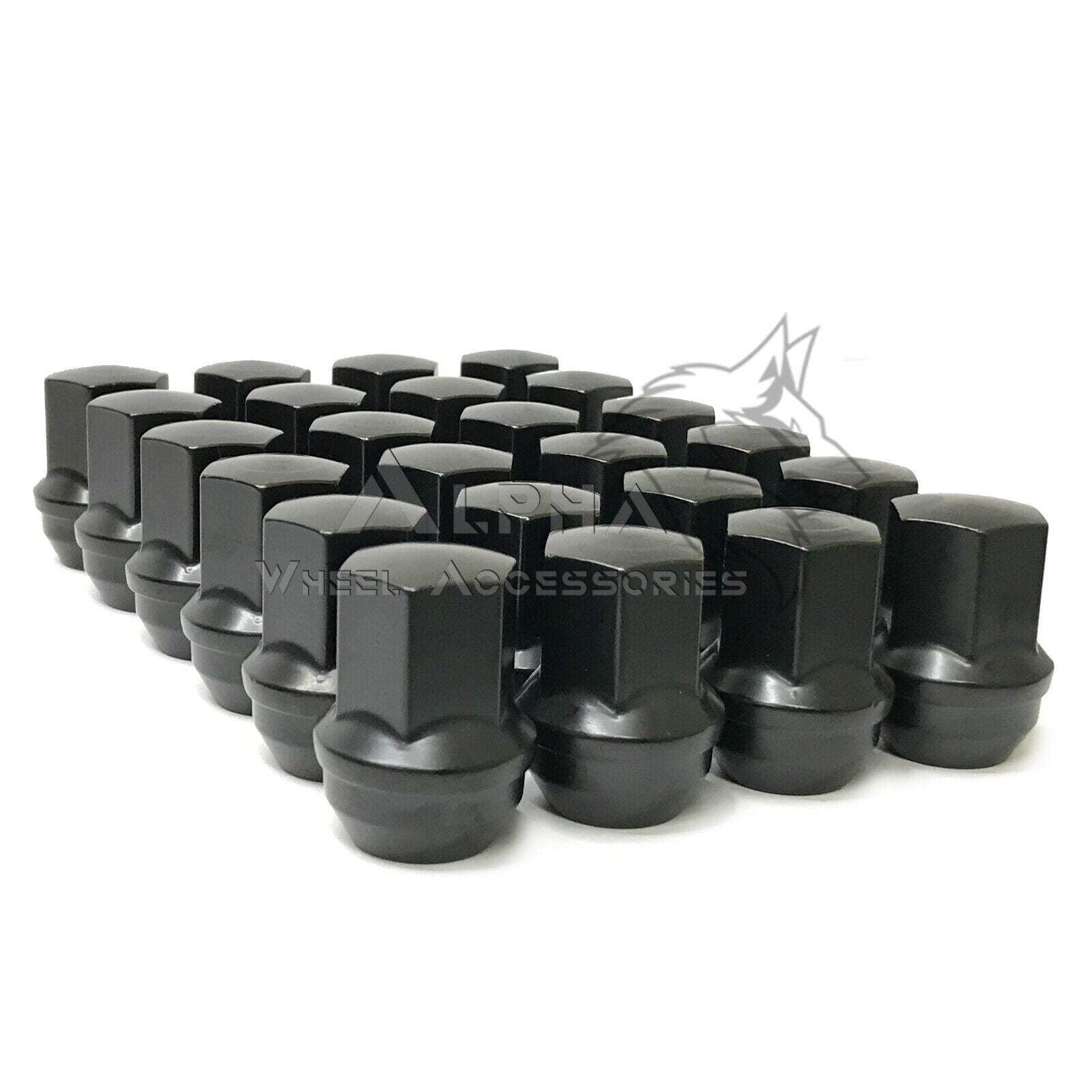 24 Black OEM Factory Style Lug Nuts 14x1.5 For 2019 Ram 1500 Newer 22mm ...