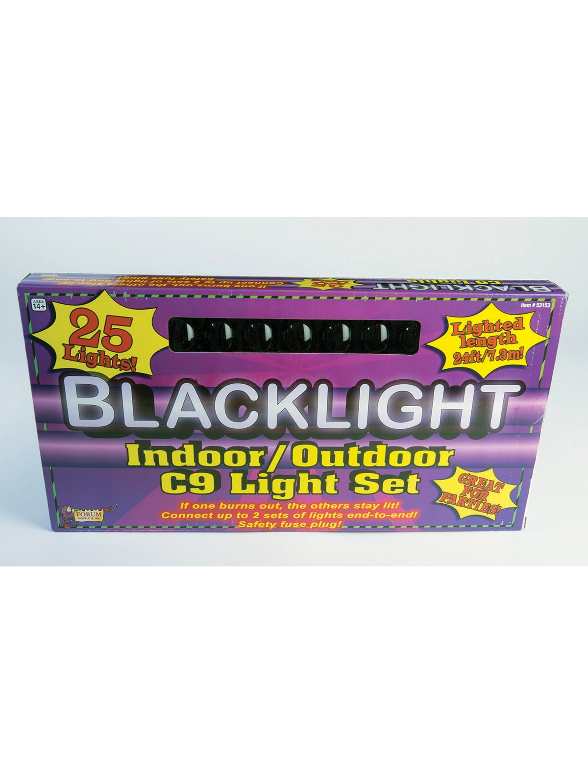 24' Blacklight String Lights - Walmart.com