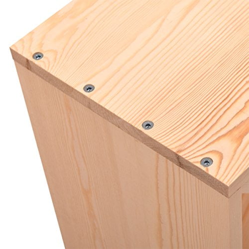 24-Bottle Modular Wine Rack with X-Shelf, Wood Cube Bar Display Rack ...