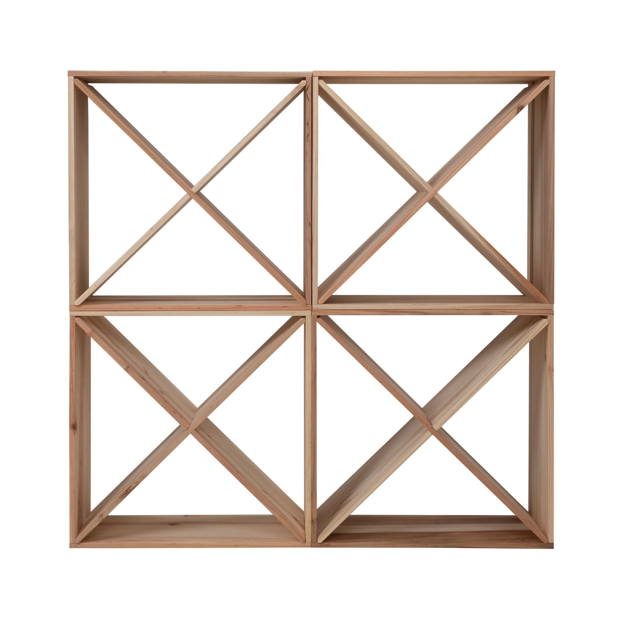 24 Bottle Wine Rack, Stackable Wine Storage Cube - Modular Wine ...