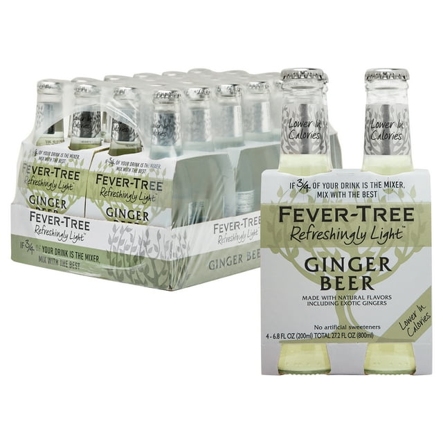 (24 Bottles) Fever-Tree Light Ginger Beer, 6.8 Fl Oz - Walmart.com