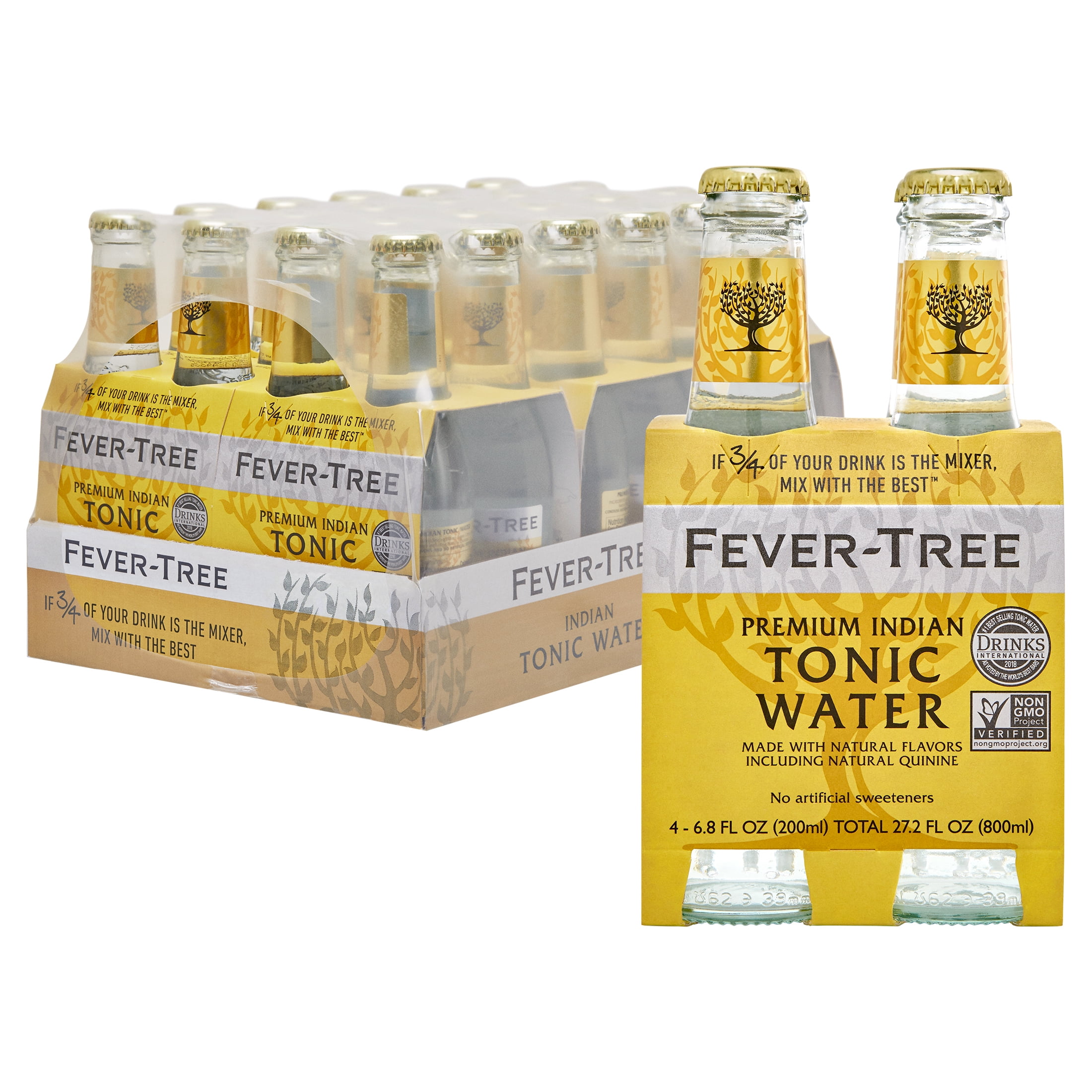 (24 Bottles) Fever-Tree Premium Indian Tonic Water Made with Natural ...