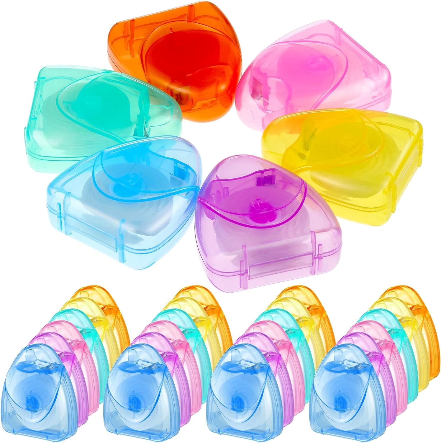 24 Boxes Dental Floss Bulk Travel Floss Mini Dental Floss Mint Waxed ...