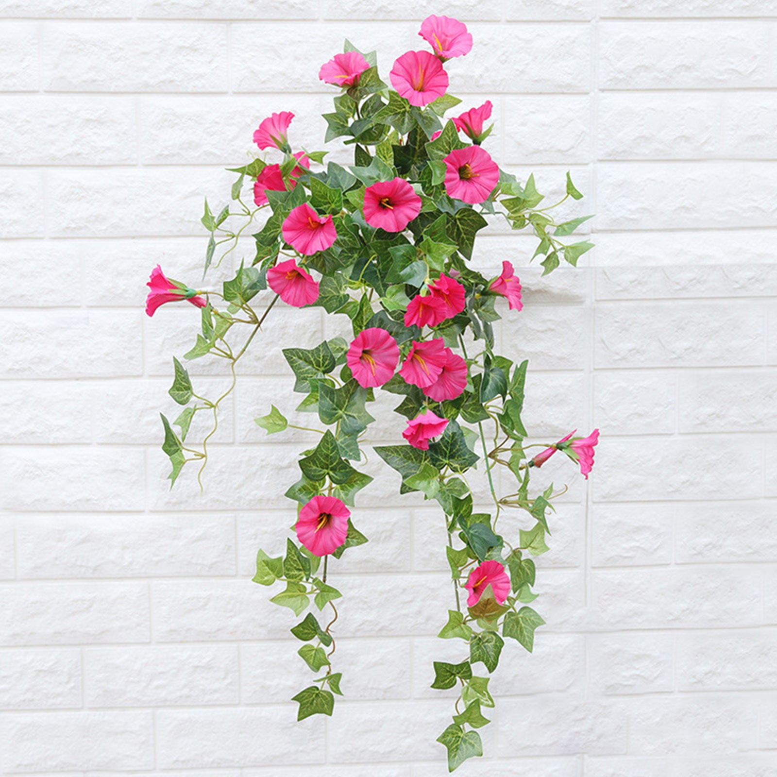 24 Bunches Uv-Resistant Artificial Morning Glories – Lifelike Indoor ...
