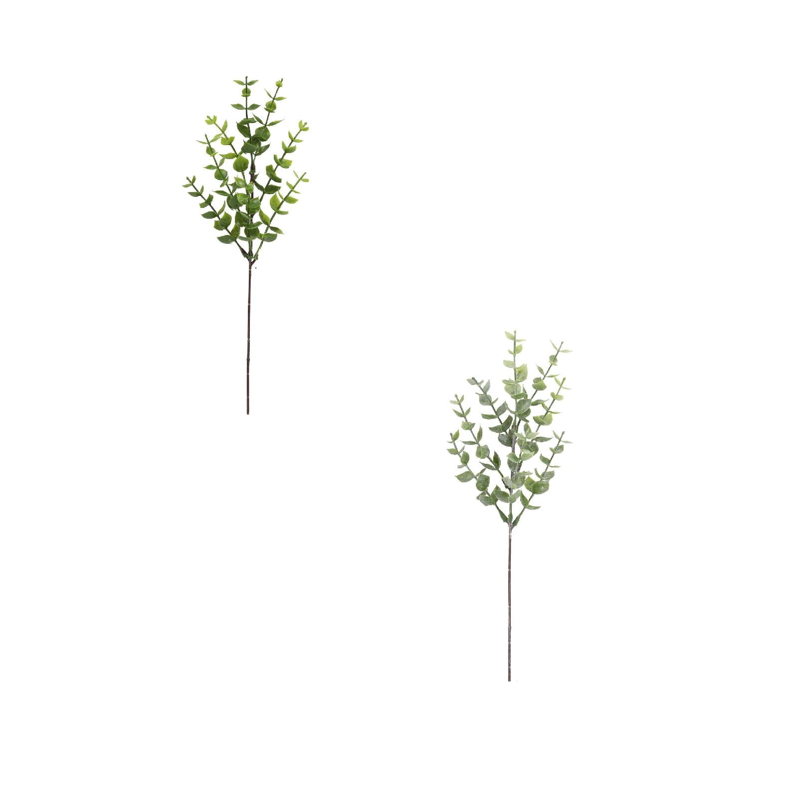 24 Bundles Artificial Greenery Stems Mixed Fake Plastic Plants ...