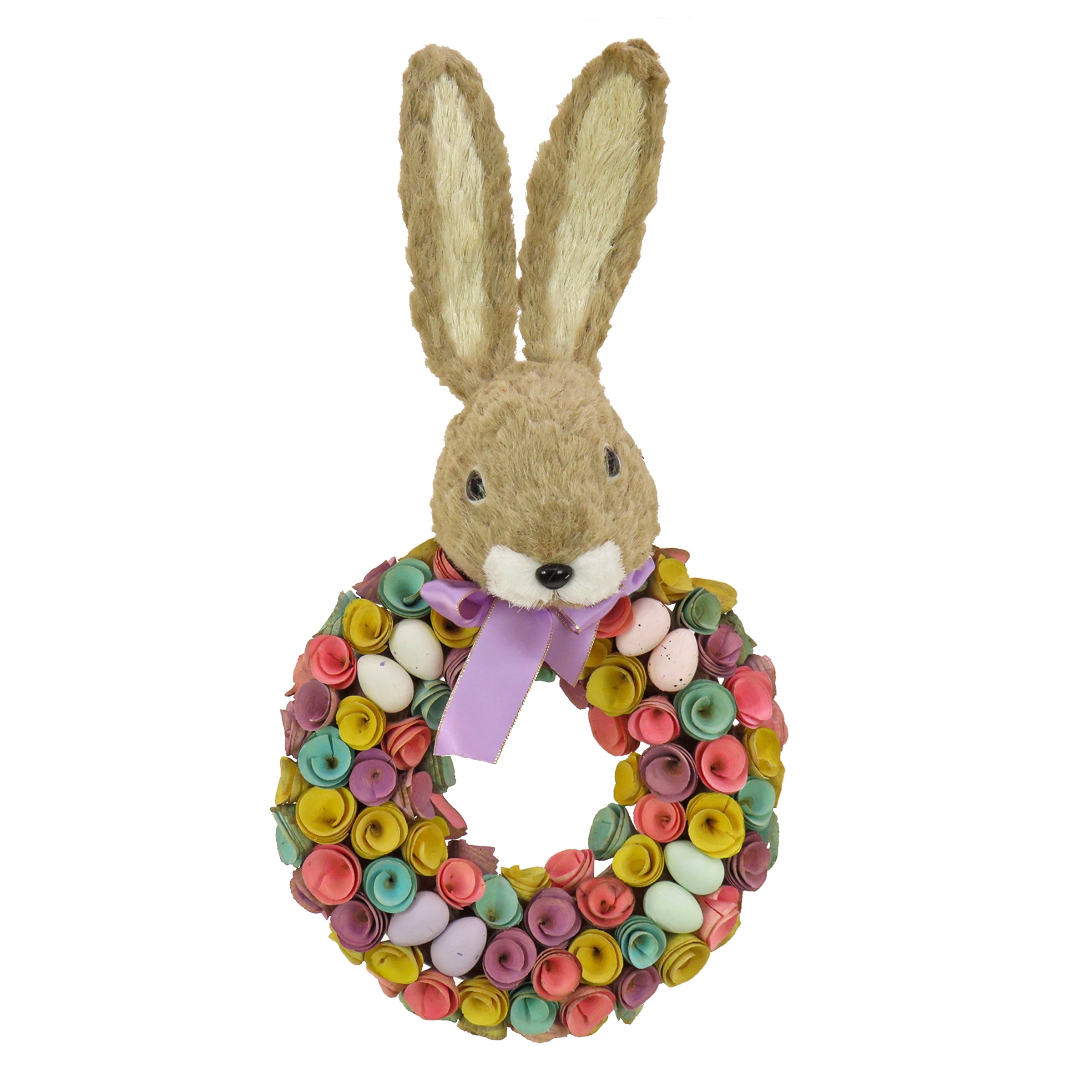 National Tree Company 24 inch Artificial Easter Wreath Decorated with ...