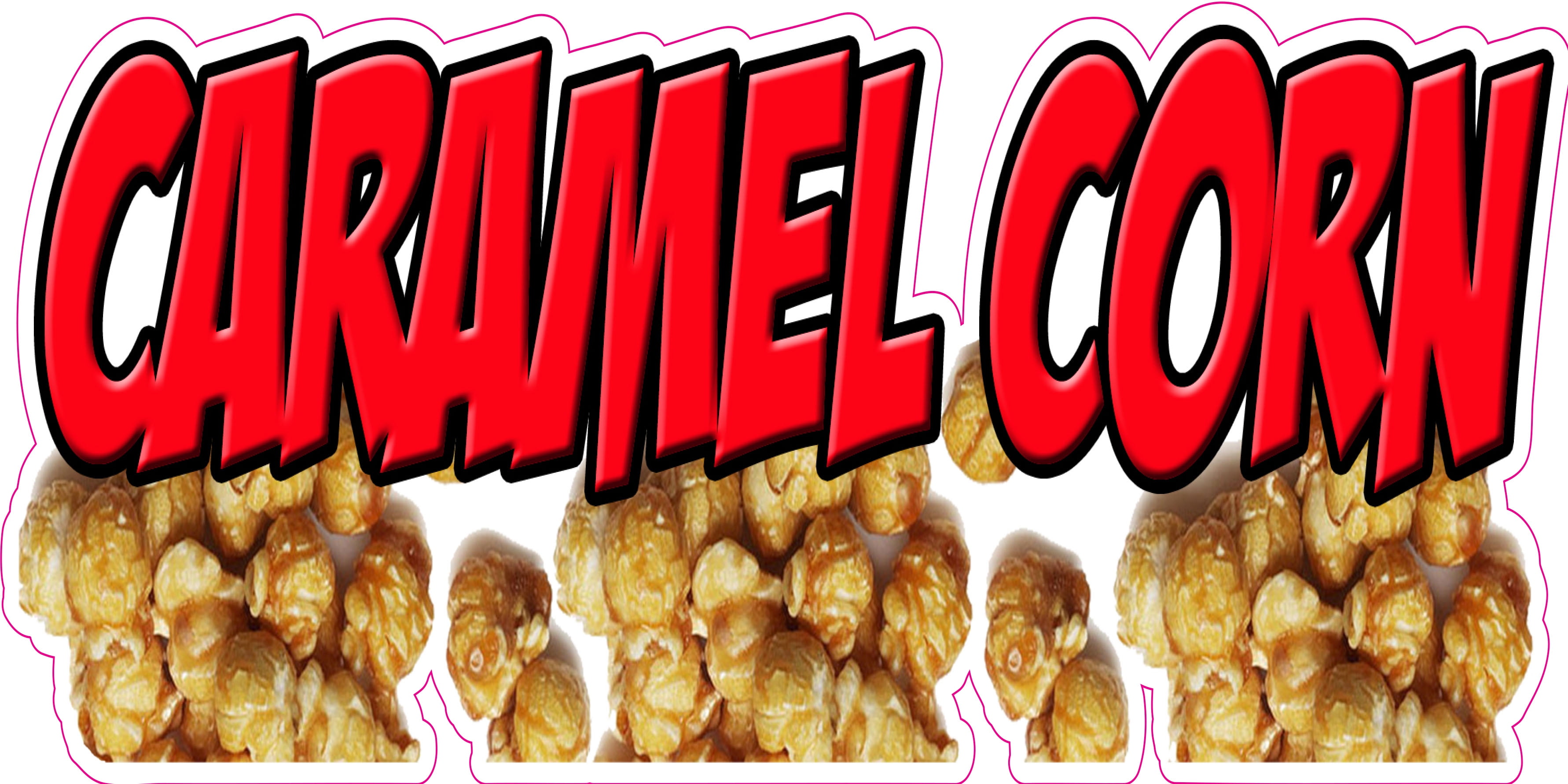 24" CARAMEL CORN DECAL sticker caramel popcorn new - Walmart.com