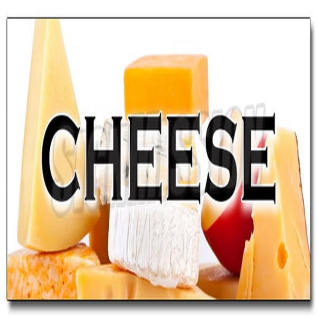 24" CHEESE DECAL sticker dairy milk american swiss grilled calcium ...