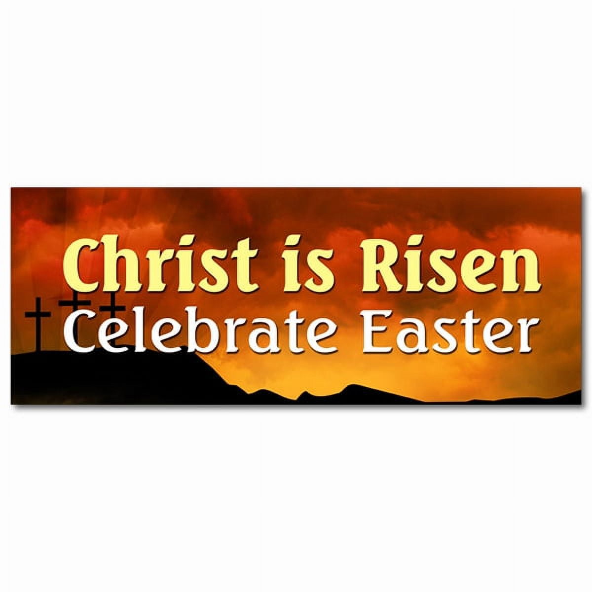 24" CHRIST IS RISEN CELEBRATE EASTER DECAL sticker easter bible ...