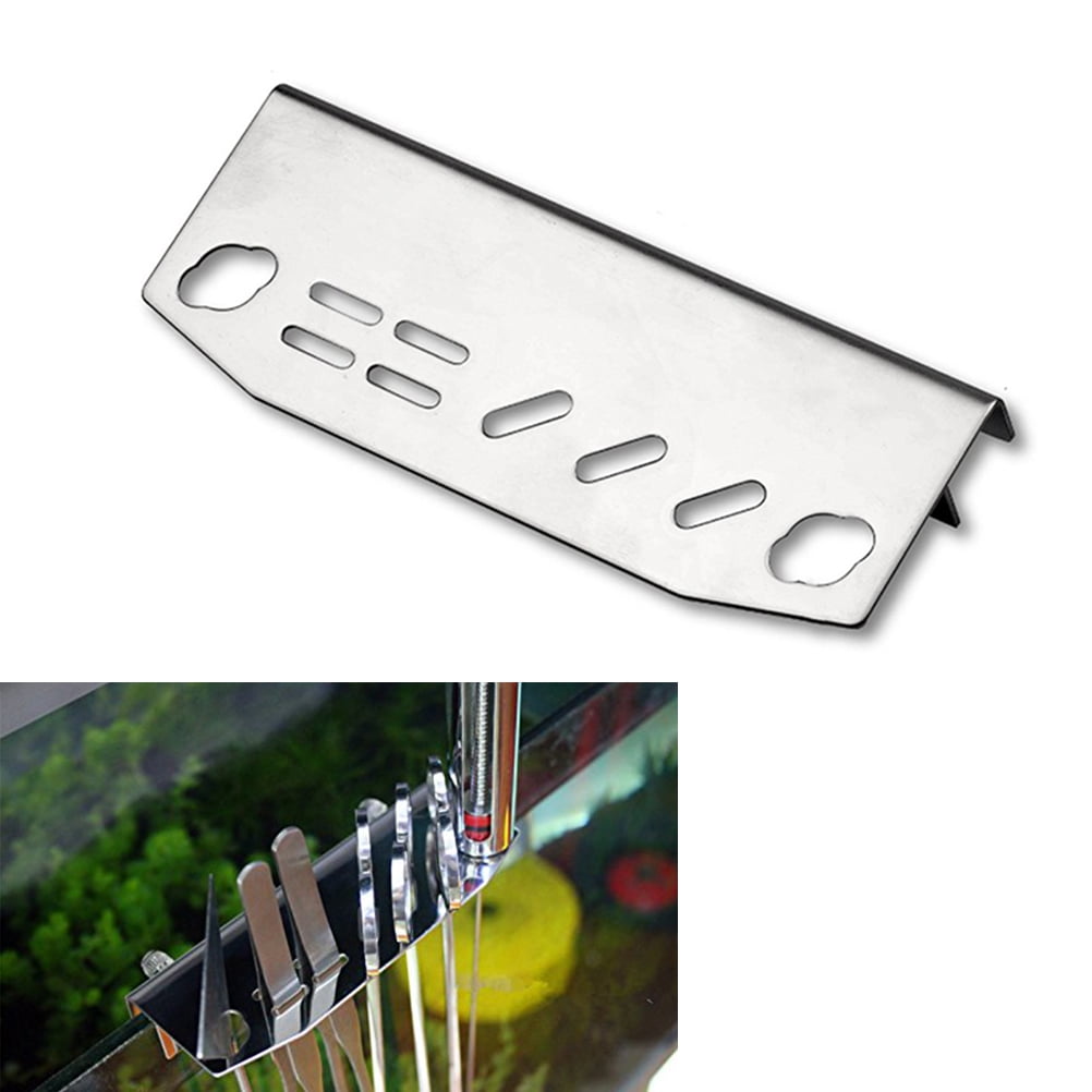 24 CM Stainless Steel Wave Scissors Aquarium Tank Aquatic Plant Tongs ...