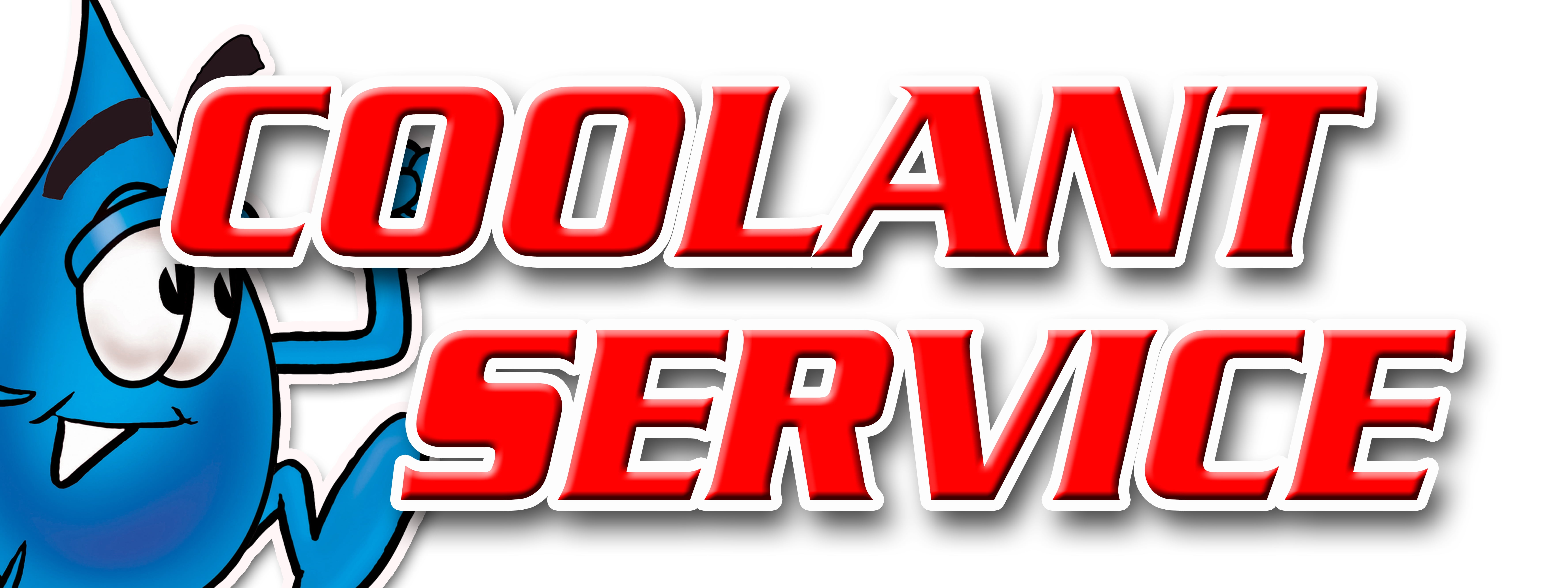 24" COOLANT SERVICE DECAL sticker car mechanic auto shop service ...