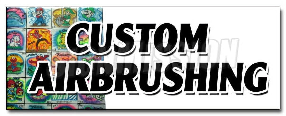 24" CUSTOM AIRBRUSHING DECAL sticker artistic car auto murals air ...