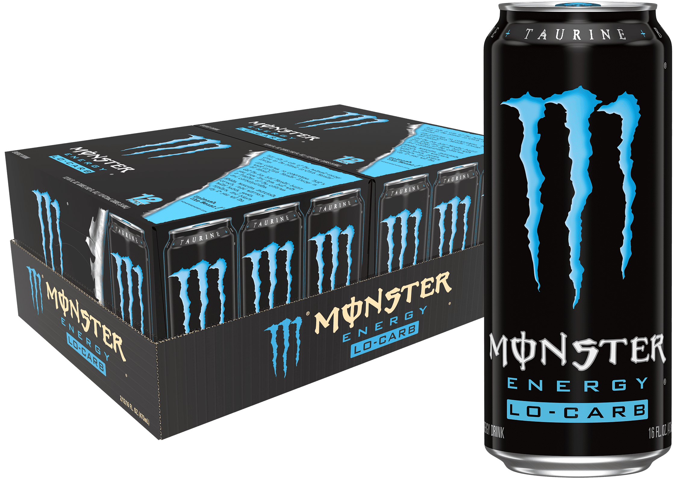 (24 Cans) Monster Energy Lo-Carb, Energy Drink, 16 fl oz 2X12PK ...