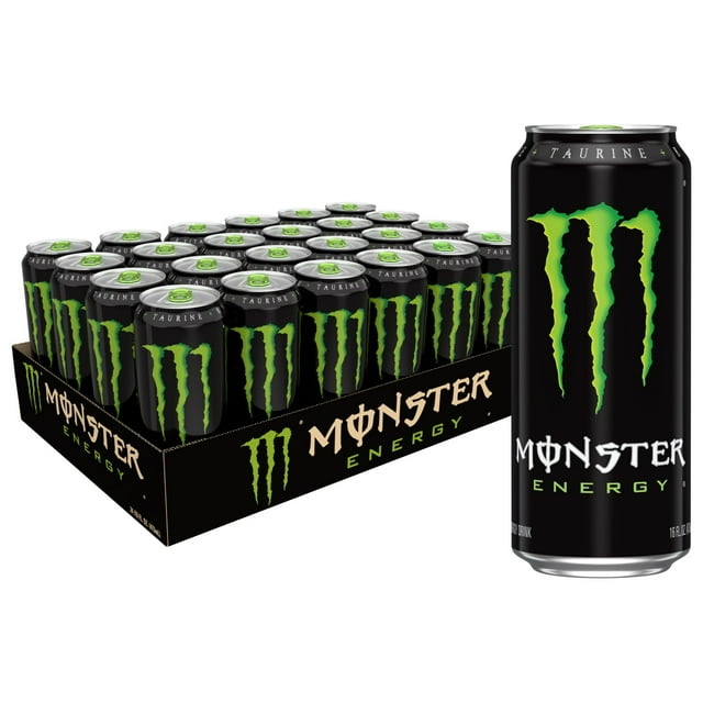 (24-Pack) Monster Energy Original Drink, Smooth Flavor, Powerful Punch ...