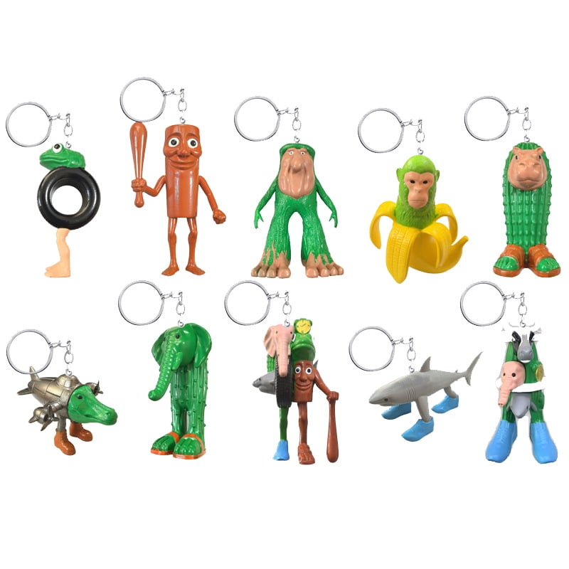 24 Cartoon Characters Red House Stickman and Angel Set 2 Inch Mini ...