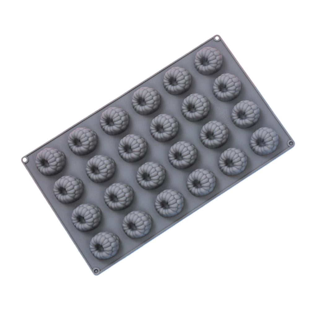 24 Cavity Silicone Raspberry Mold Non Stick Cake Dessert Chocolate ...