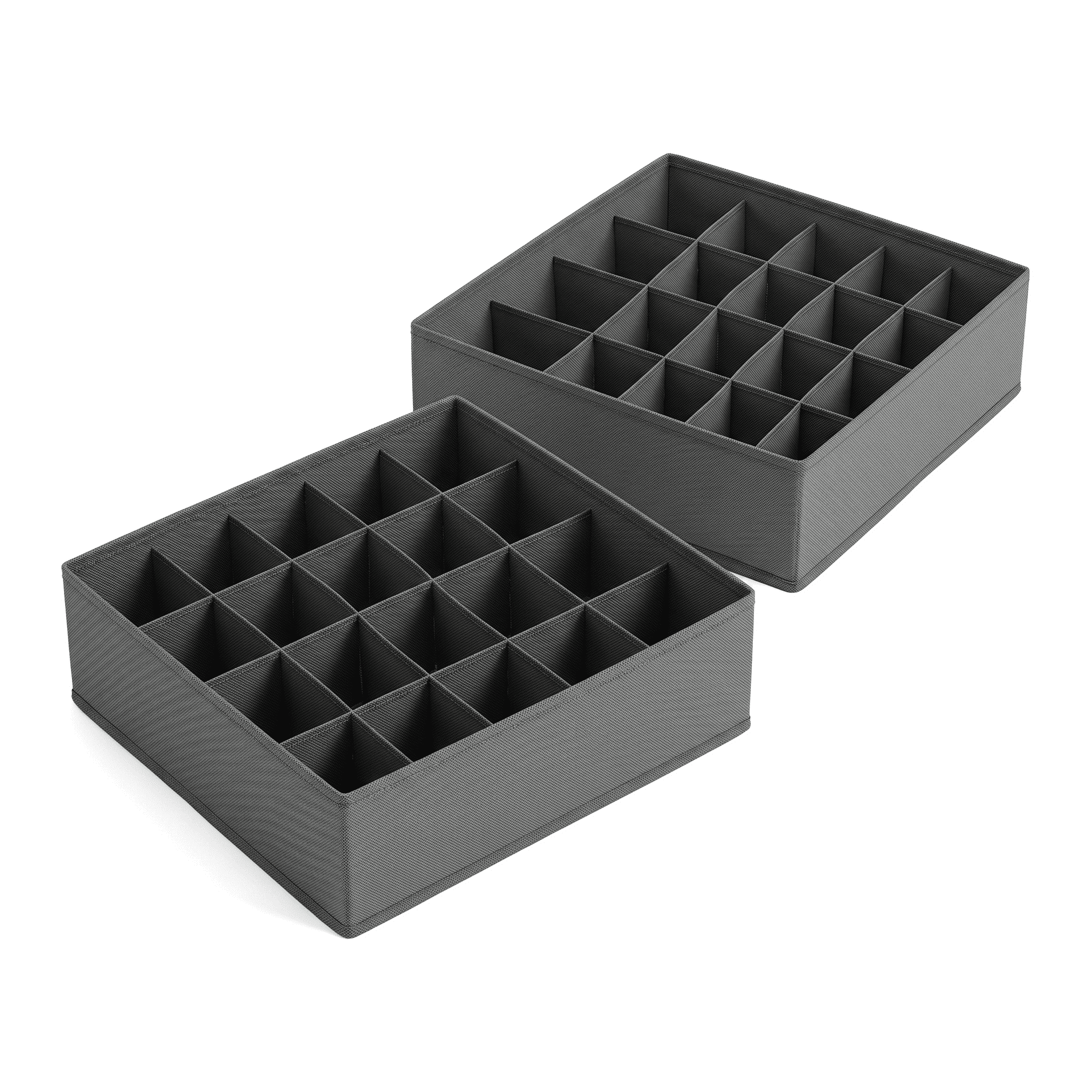 24 Cell Sock Underwear Drawer Organizer Large Capacity Fabric Foldable ...