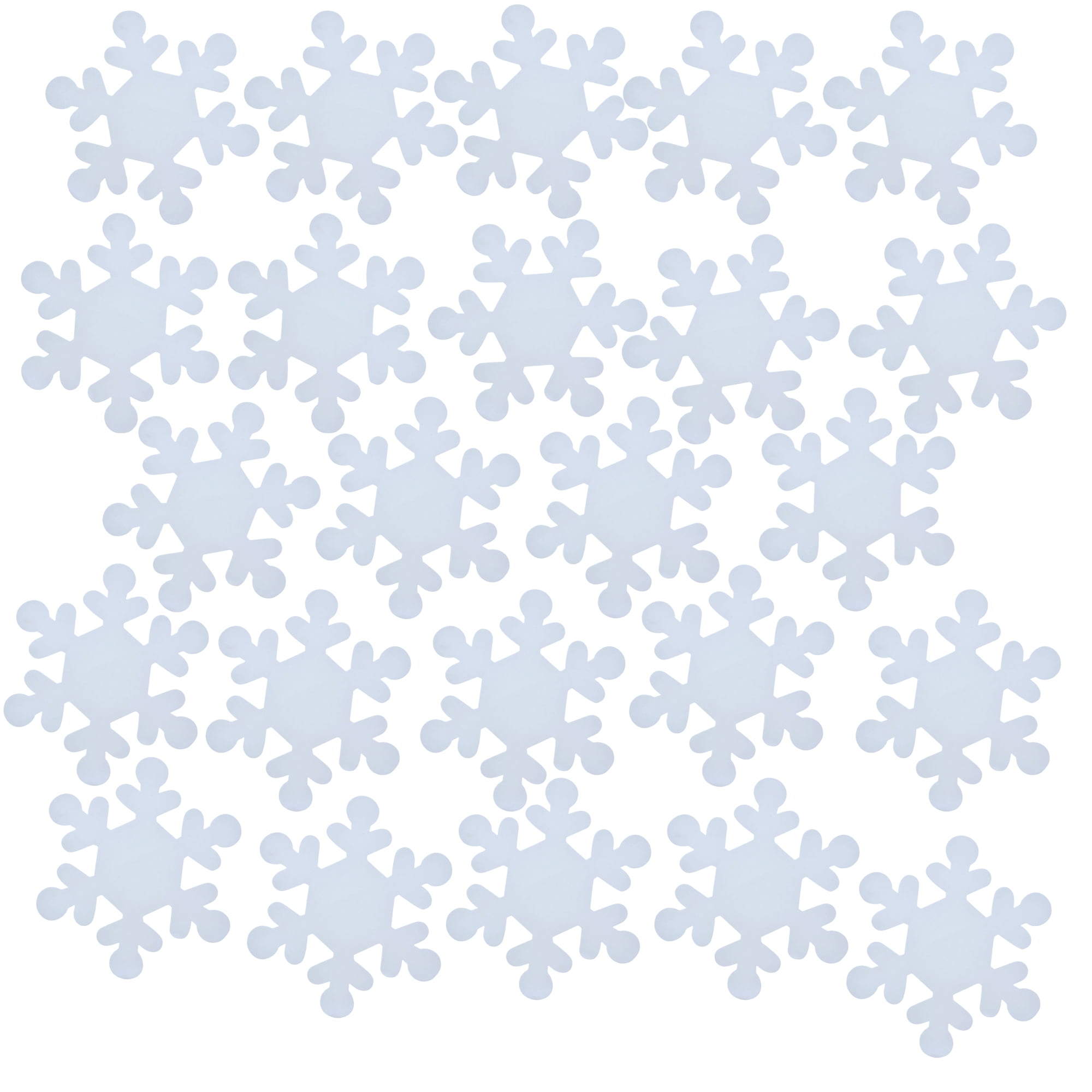 (24) Christmas Foam White Snowflakes, 8-inch Decorative Shape for DIY ...