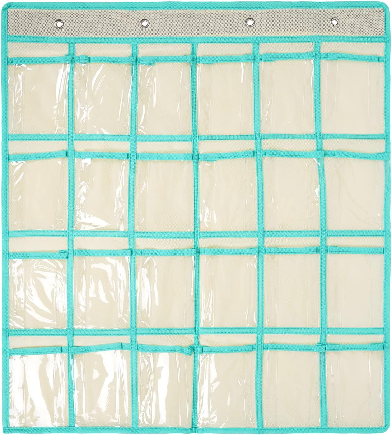24 Clear Pockets Classroom Pocket Chart for Cell Phones, Calculator ...