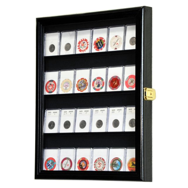 24 Collector NGC PCGS ICG Coin Slab Display Case Cabinet - Walmart.com