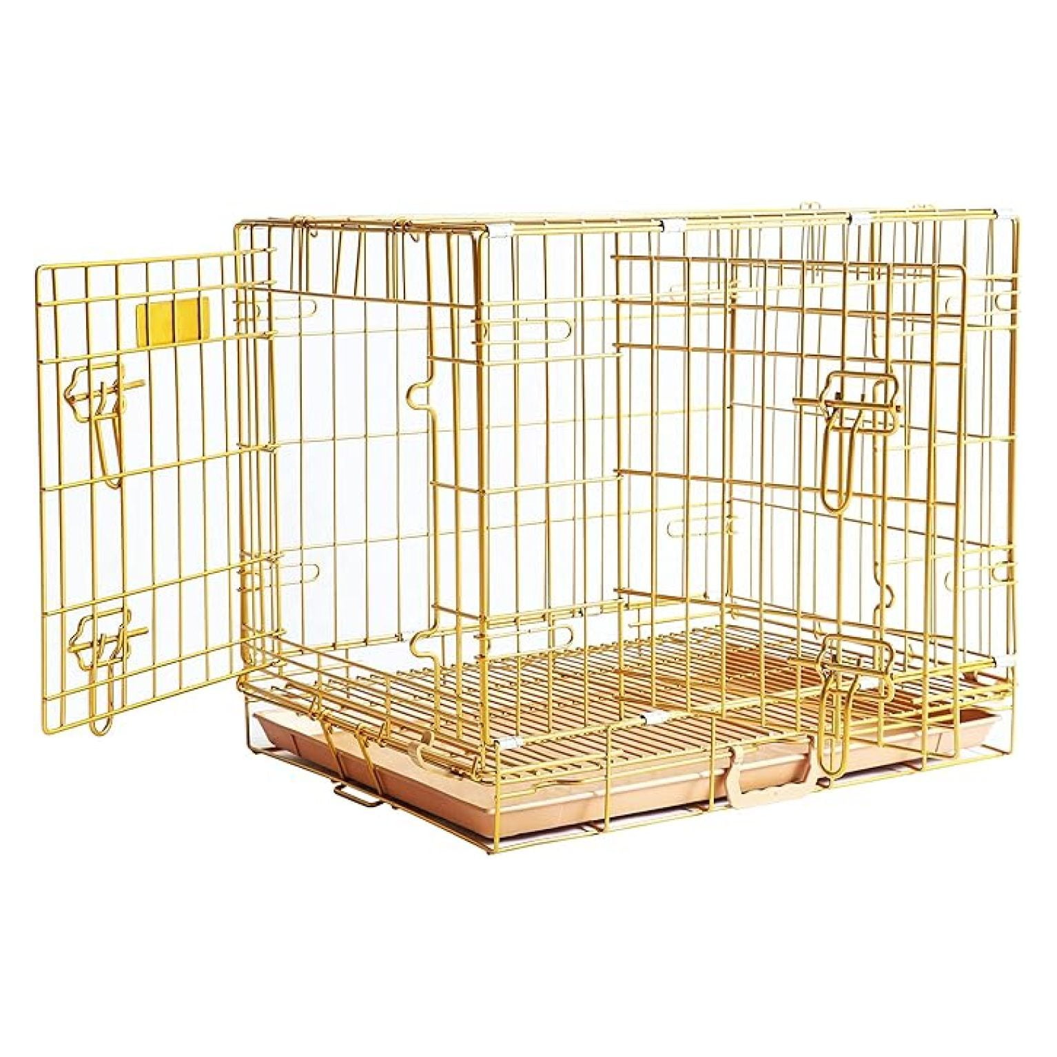 24" Color Folding Design Dog Crate Puppy Ertra Small Breed Dog Kennels ...