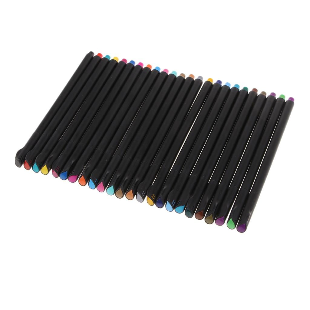 24 Colors 0.4mm Fine Point Ink Pens Water Based Pens Art Markers Pens ...
