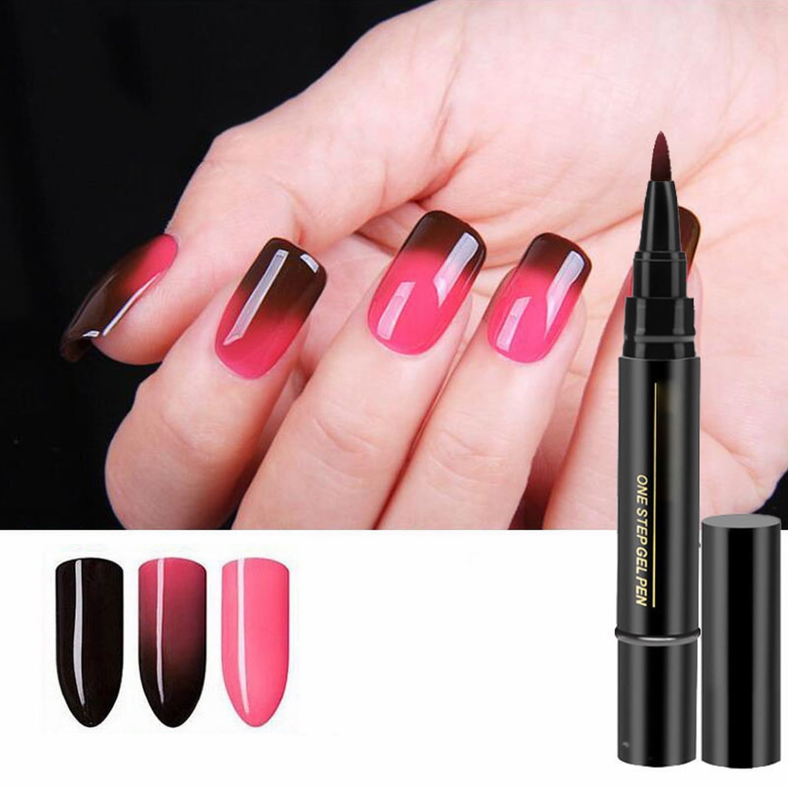 24 Colors Fast And Convenient Manicure Nail Polish Gel Pen Nail Polish ...