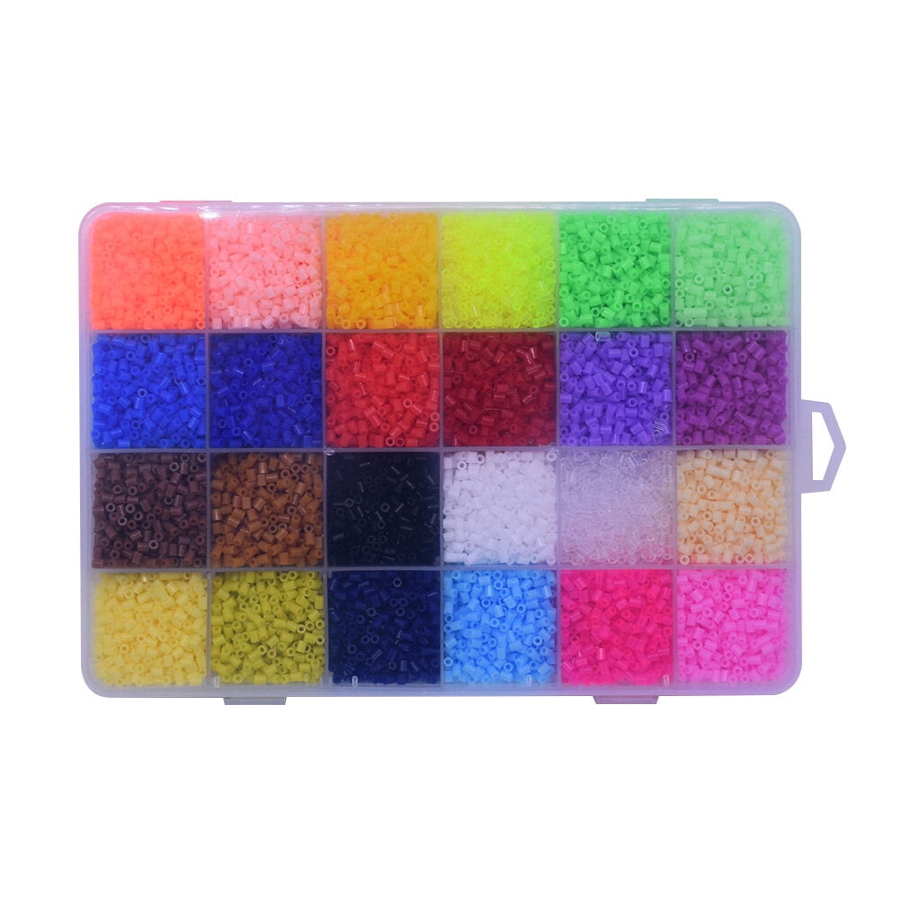 24 Colors Fuse Beads Crafts for DIY Projects (2.6mm) - Walmart.com