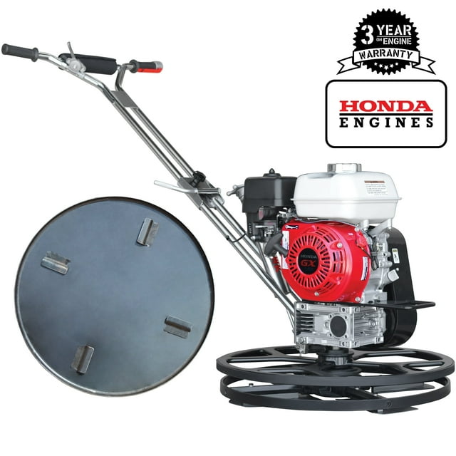 24" Concrete Power Trowel Edger 5.5HP Honda Float Pan Blade Screed ...