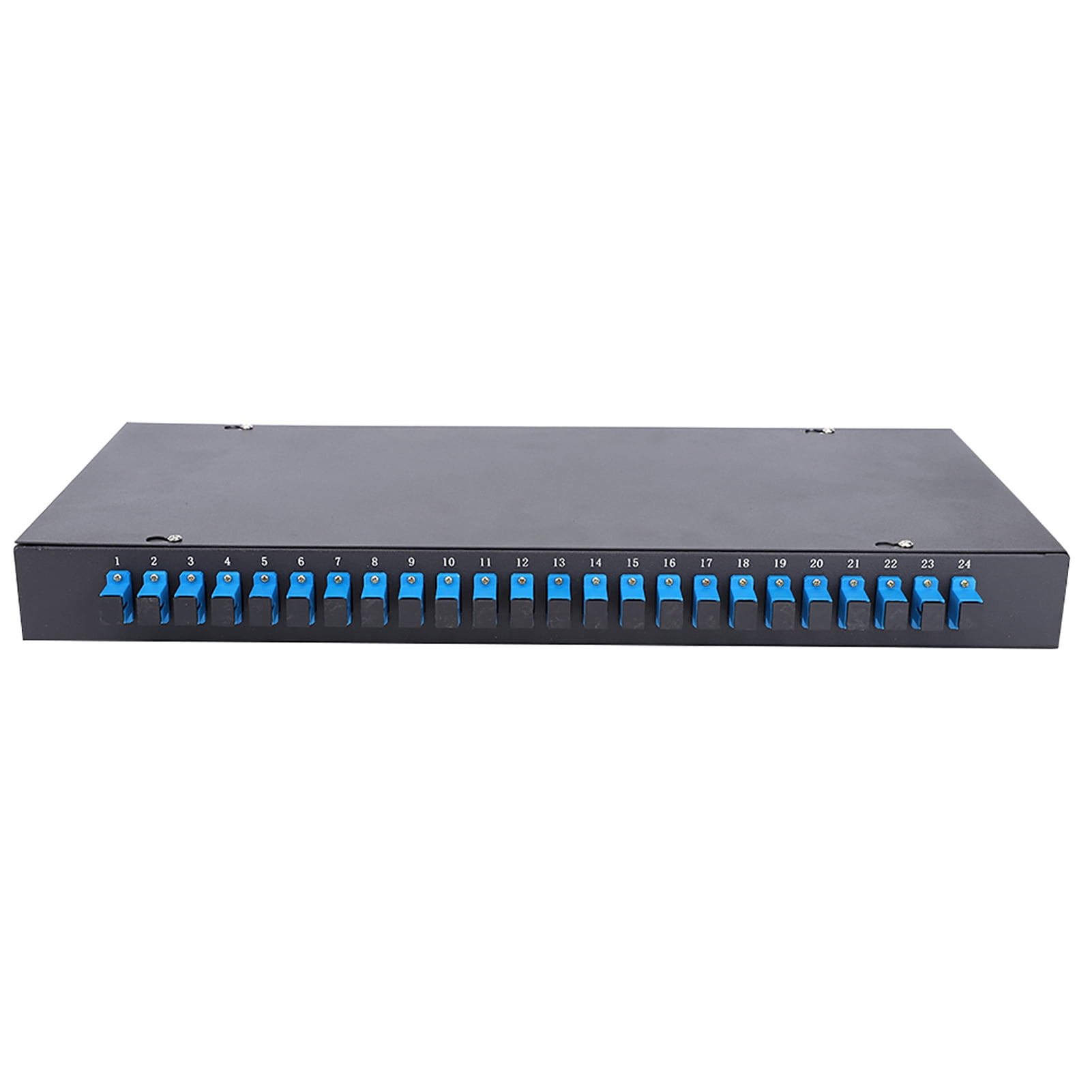 24 Core 24 Port Optical Fiber Terminal Box, SC Connector Fiber Patch Panel, High-Density Fiber ...