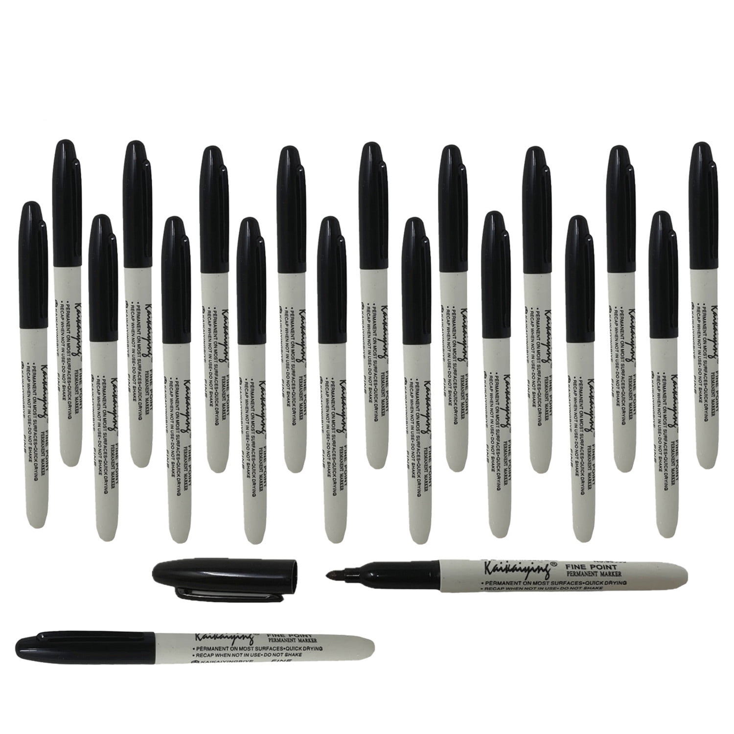 24 Count Permanent Markers, Extra Fine Point, Fine Tip, Quick Dry Sharp ...