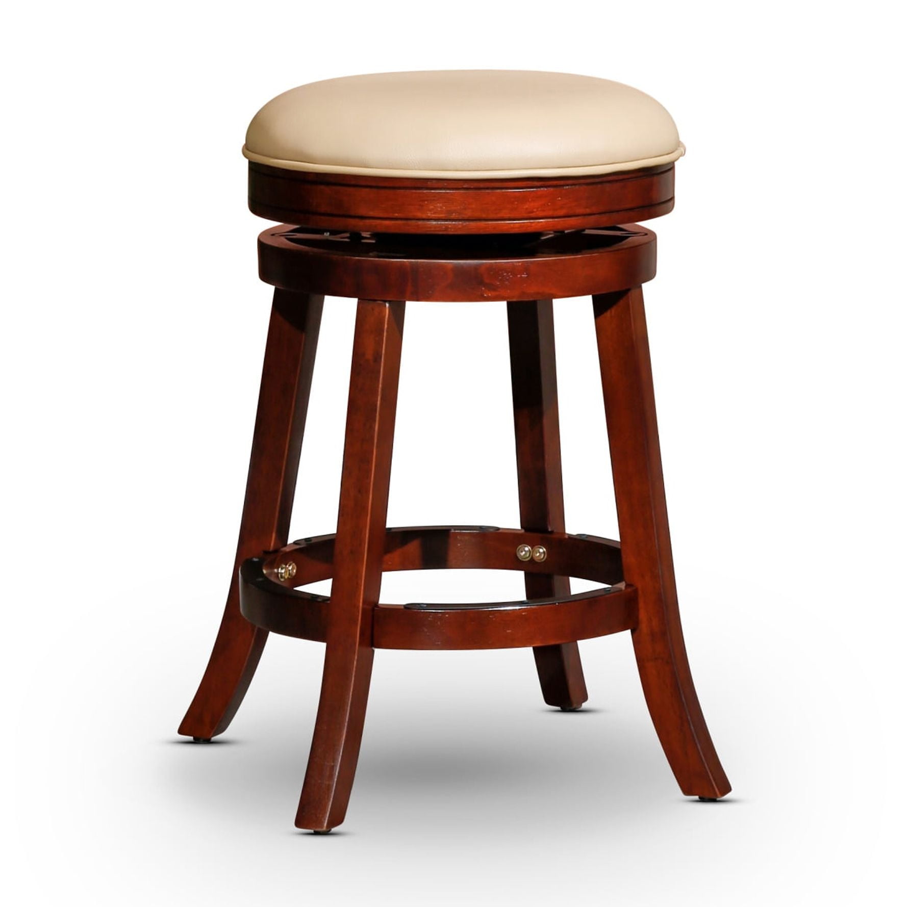 24" Counter Height Barstools, Backless Swivel Bar Stools with ...