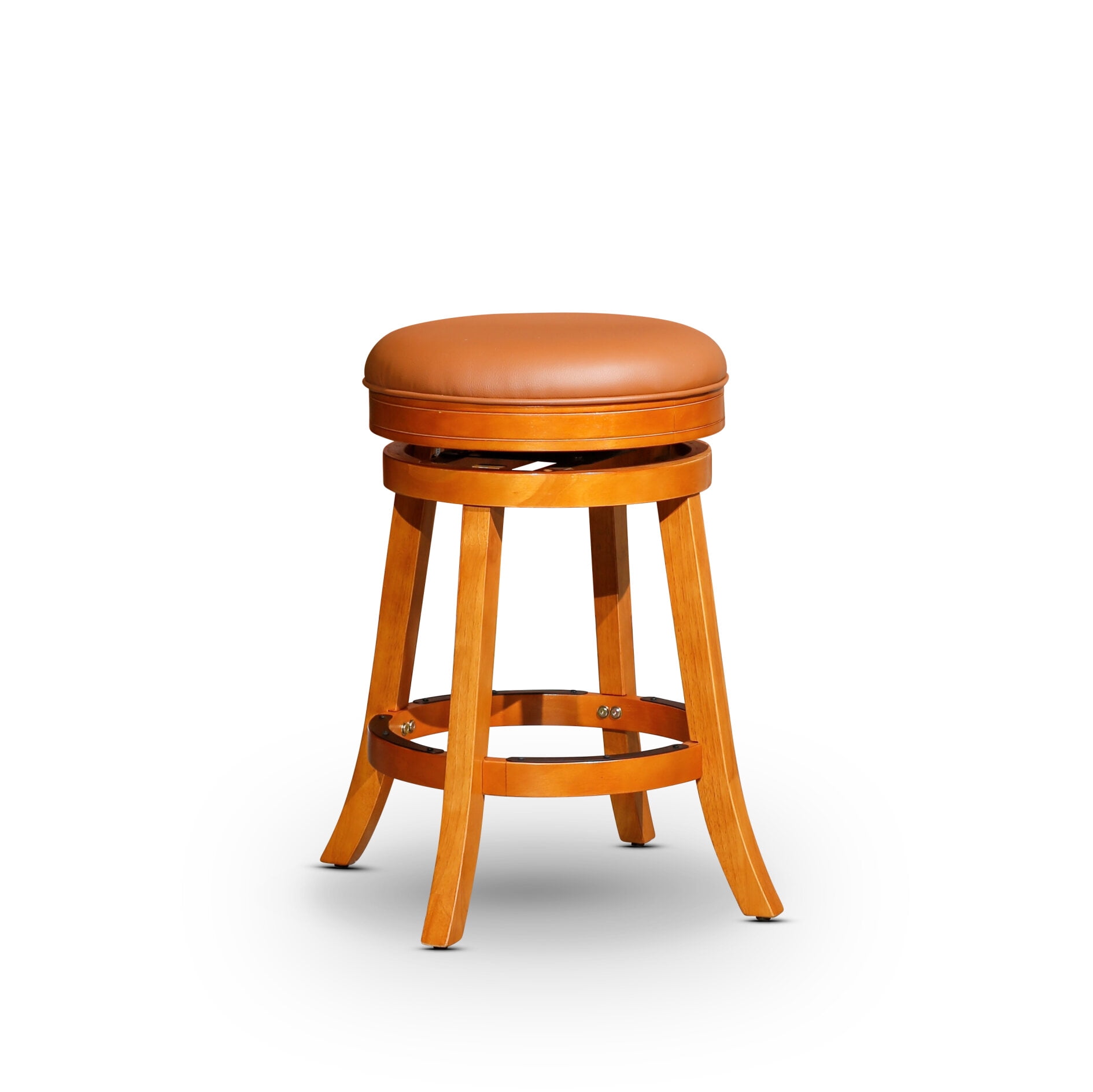 24" Counter Height Barstools, Backless Swivel Bar Stools with ...