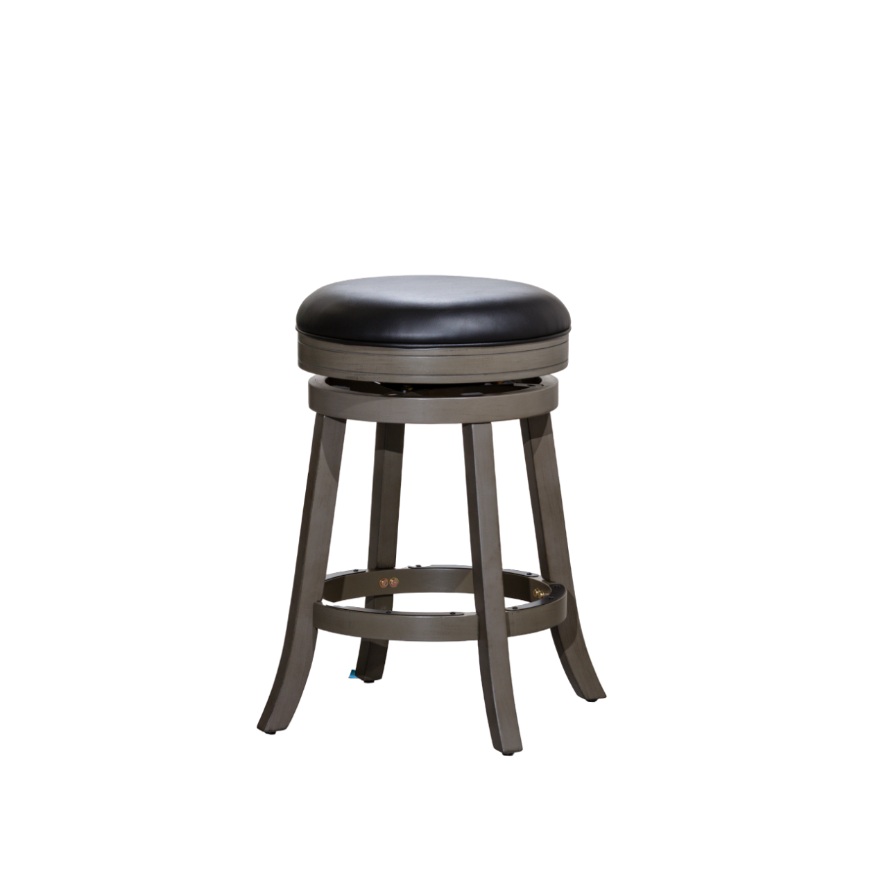 24" Counter Height Barstools, Backless Swivel Bar Stools with ...