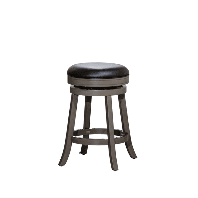 24" Counter Height Barstools, Backless Swivel Bar Stools with ...