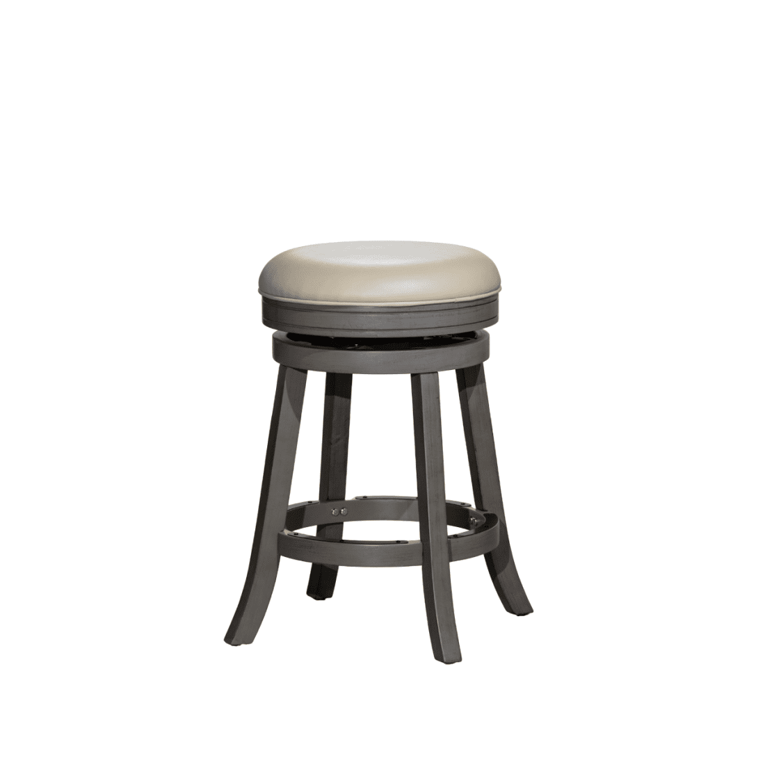 24" Counter Height Barstools, Backless Swivel Bar Stools with ...