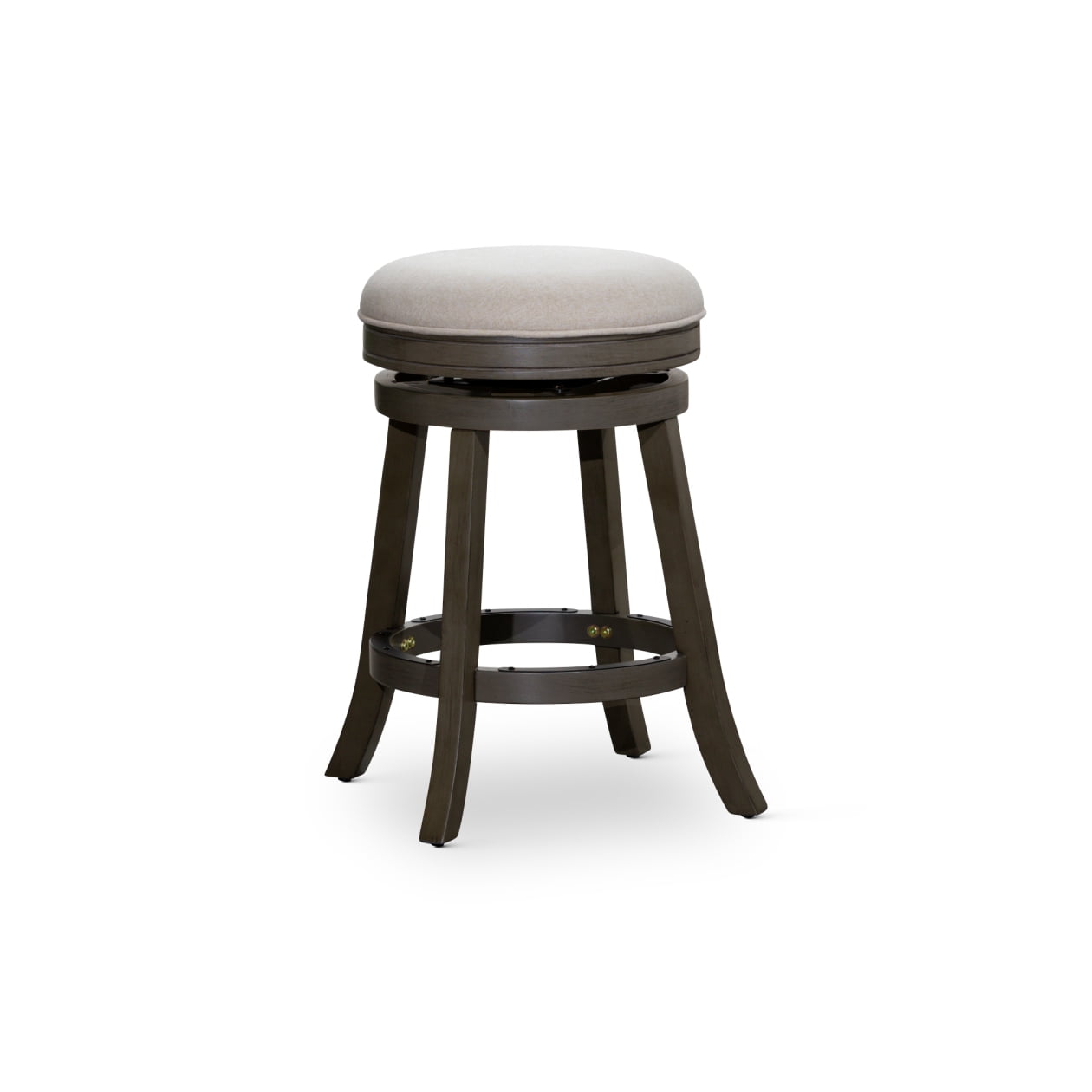 24" Counter Height Barstools, Backless Swivel Bar Stools with ...